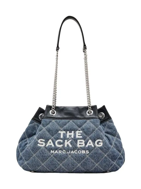 Marc Jacobs The Chain Sack Cotton Shoulder Bag - Clear Blue
