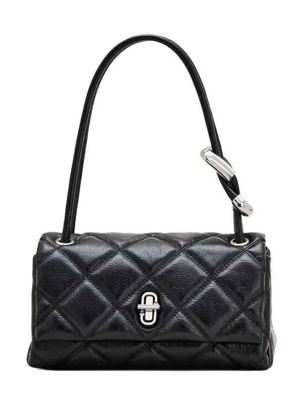Marc Jacobs The Dual Chain Mini Leather Shoulder Bag - Black