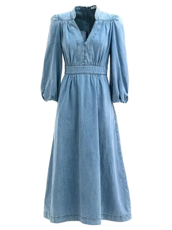Zimmermann Denim Midi Dress - Blue