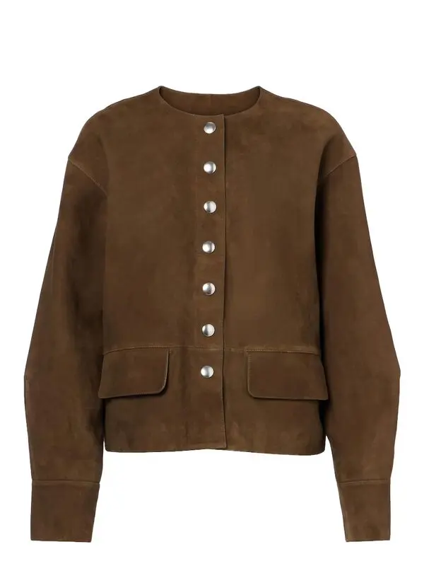 Proenza Schouler Robin Suede Jacket - Brown