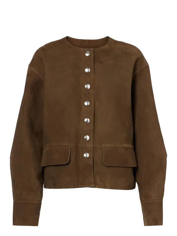Proenza Schouler Robin Suede Jacket - Brown