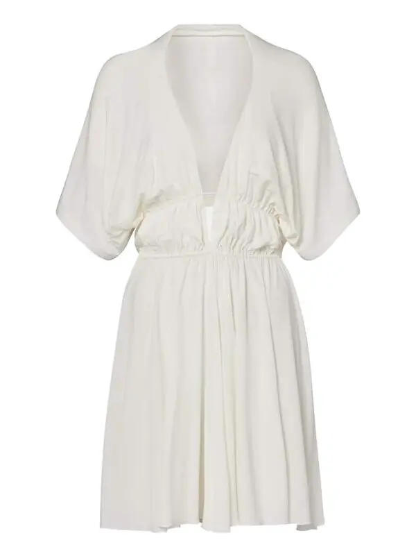 Alaïa Gathered Minidress - White
