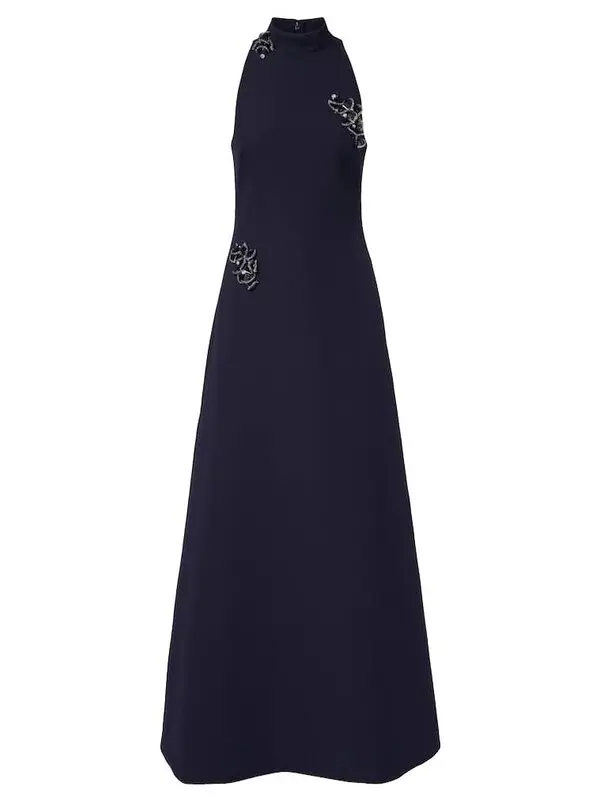 Safiyaa Priscilla Embellished Gown - Blue