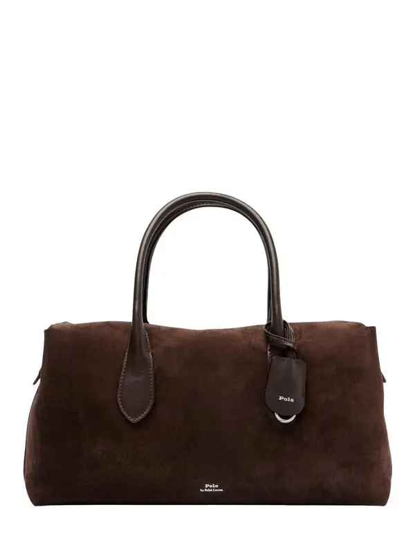 Polo Ralph Lauren Leather-trimmed Suede Duffle - Brown