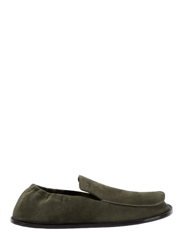 Loewe Flex Suede Loafers - Green
