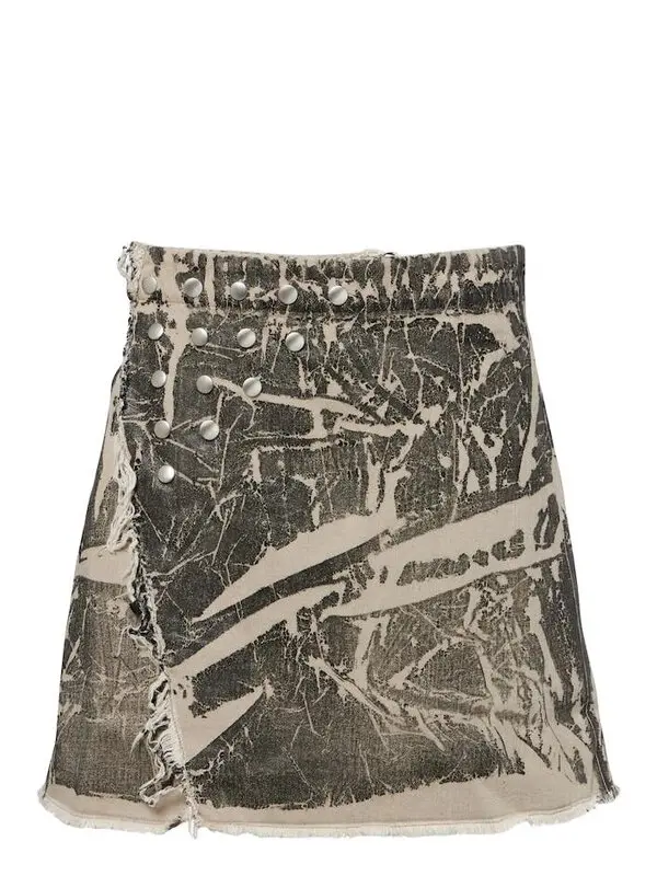 Rick Owens Sisysnap Mini Skirt - Grey