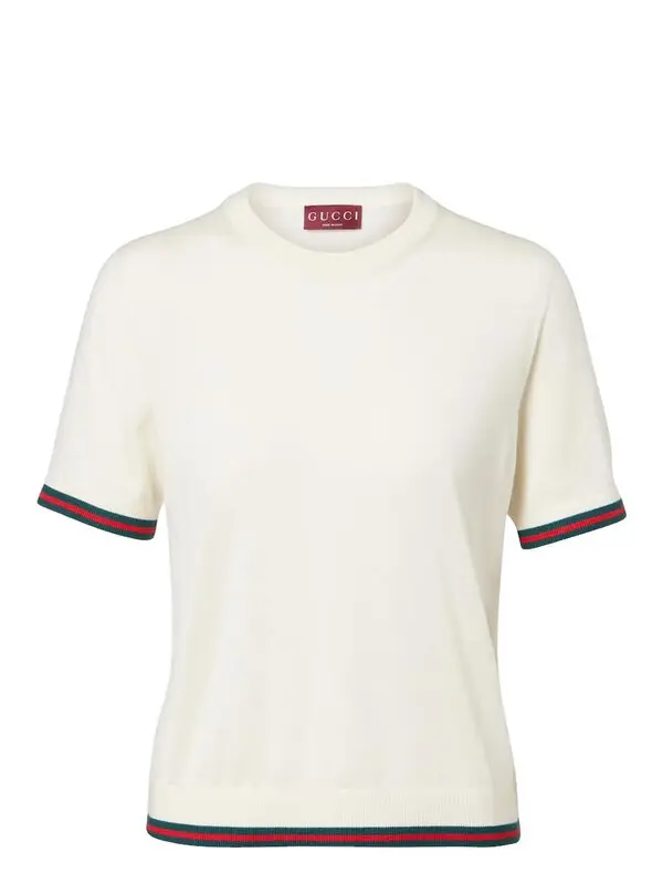 Gucci Cashmere And Silk Top - White