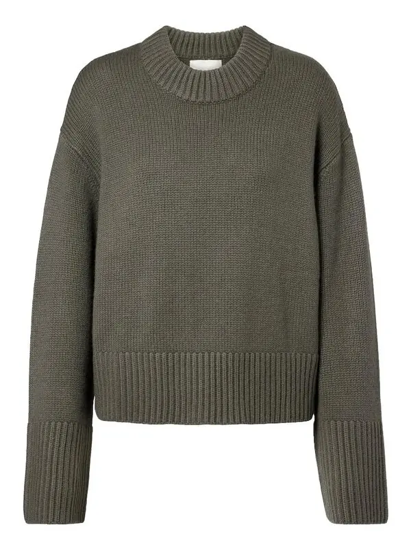 LISA YANG Sony Cashmere Crewneck Sweater - Green