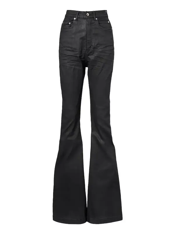 Rick Owens Bolan High-rise Bootcut Jeans - Black