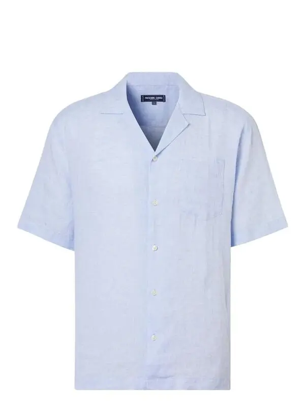 Frescobol Carioca Angelo Linen Shirt - Blue