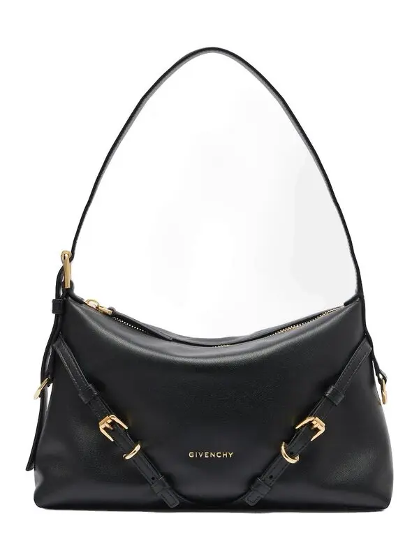 Givenchy Voyou Mini Leather Shoulder Bag - Black