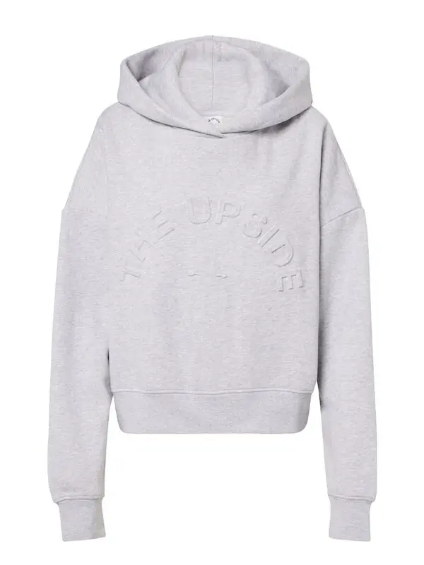 The Upside Byron Logo Cotton Jersey Hoodie - Grey