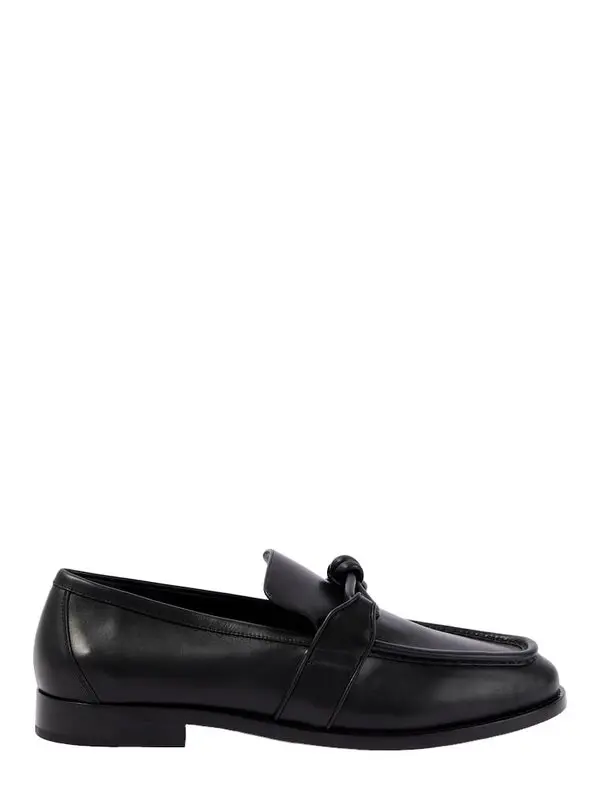 Bottega Veneta Astaire Knot Loafers - Black