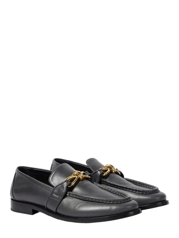 Bottega Veneta Astaire Knot Loafers - Black
