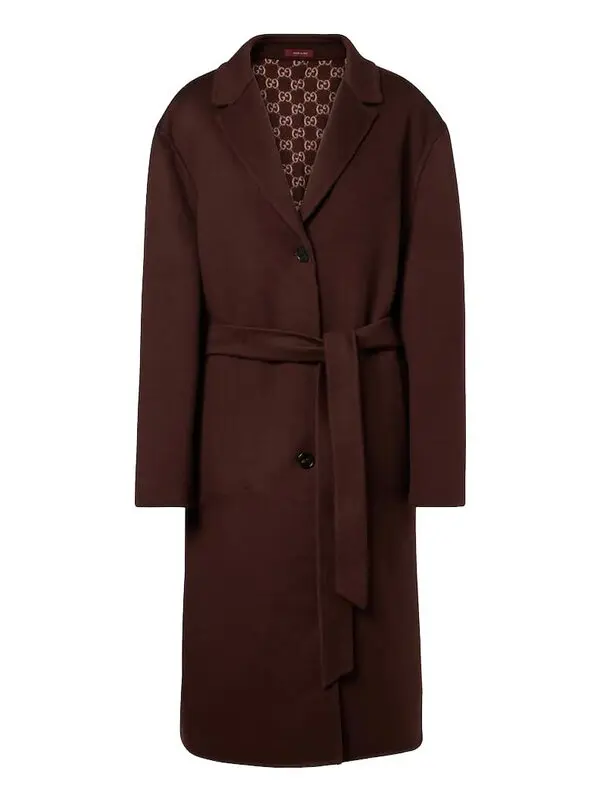 Gucci Reversible Wool Coat - Brown