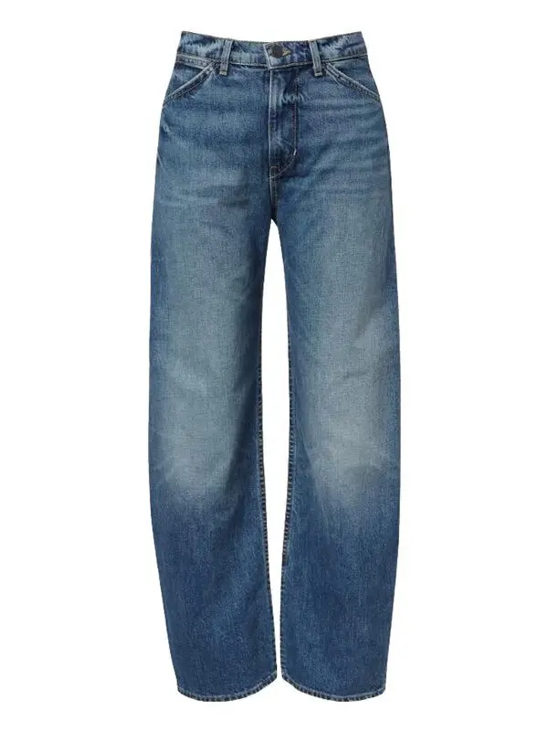 NILI LOTAN Tribeca Barrel-leg Jeans In Rosebowl Wash - Blue