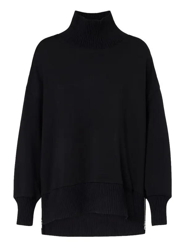 Varley Barker Jersey Turtleneck Sweater - Black