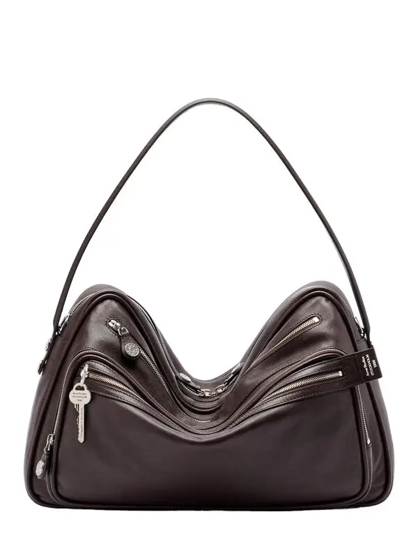 Acne Studios Camero Leather Shoulder Bag - Brown