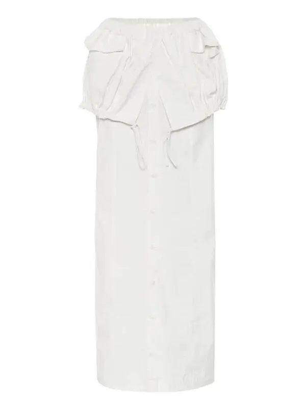 Jacquemus La Jupe Cueillette Maxi Skirt - White