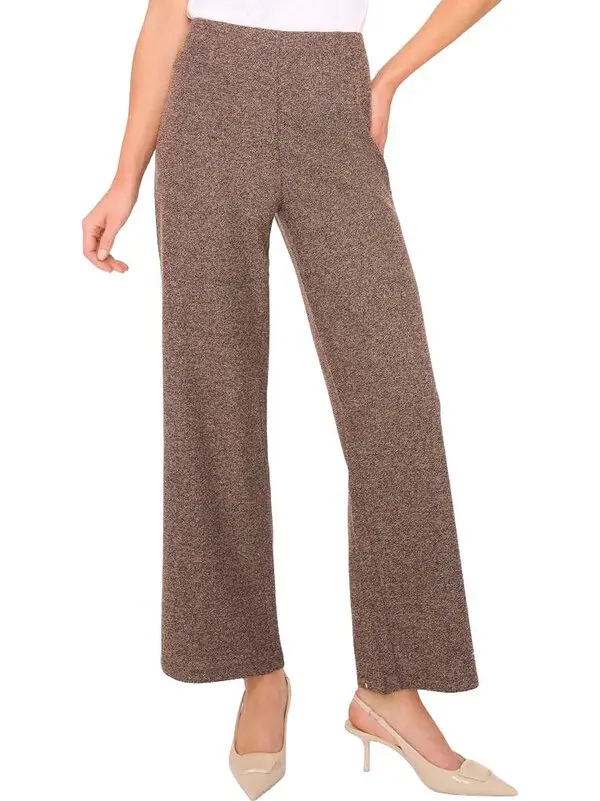 Halogen High Waist Flare Leg Sweater Pants - Delicioso
