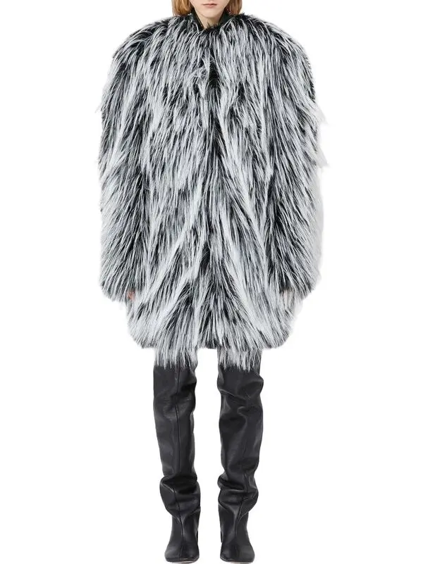 Sportmax Adesso Faux Fur Jacket - Black