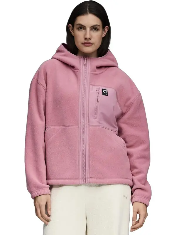 PUMA Polar Fleece Hooded Jacket - Pink