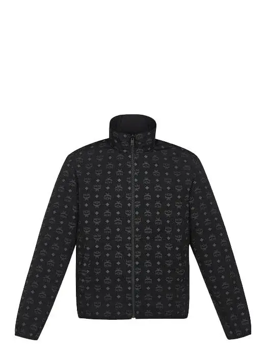 Mcm Reversible Monogram Print Windbreaker - Black