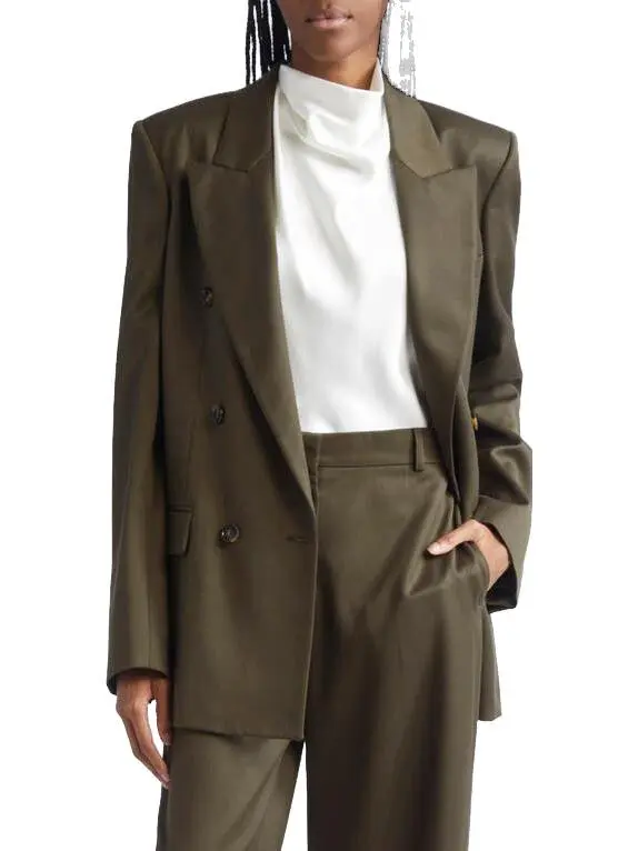 Stella McCartney Double-breasted Blazer - Khaki