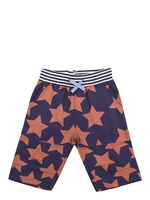 LILLY + SID Star Print Organic Cotton Shorts - Multi
