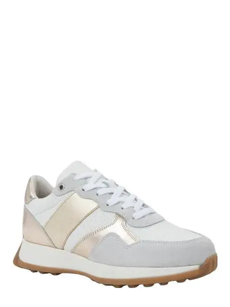 Naot Sunset Leather Sneaker - White/gold/rosegold Combo