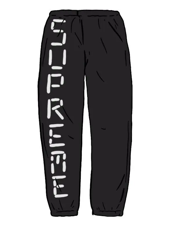 Supreme Digital Logo Track Pant - Black