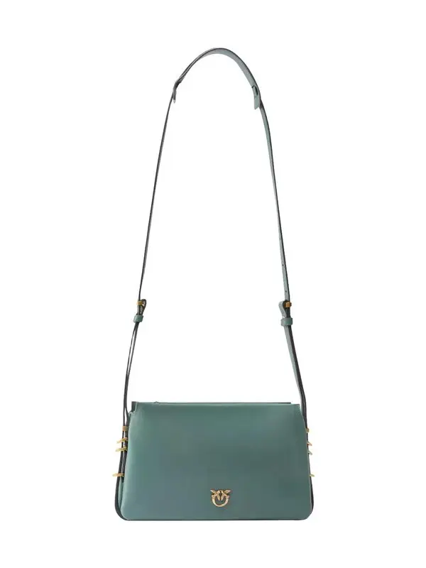 Pinko Leather Crossbody Bag - Green