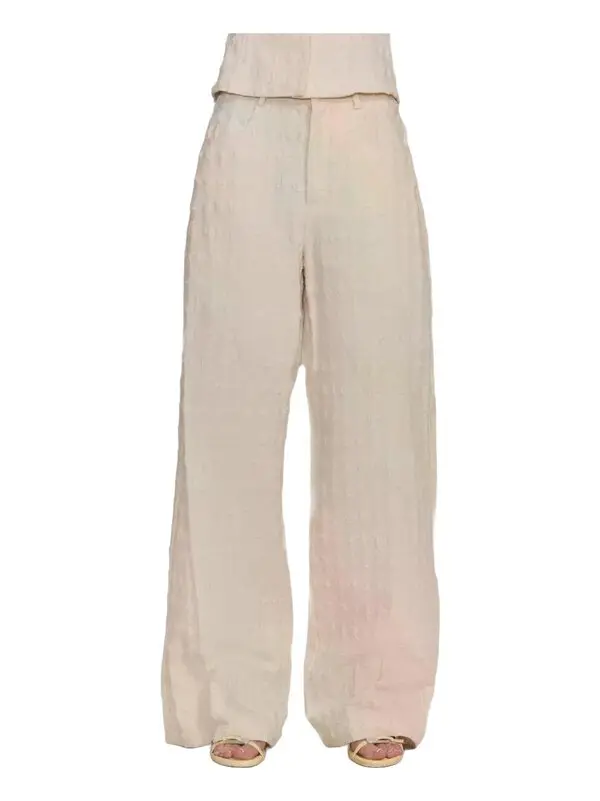 Cult Gaia Katya Boucle Trousers - Neutrals