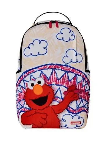 SPRAYGROUND Elmo's World Shark Sketch Backpack - Multicolor