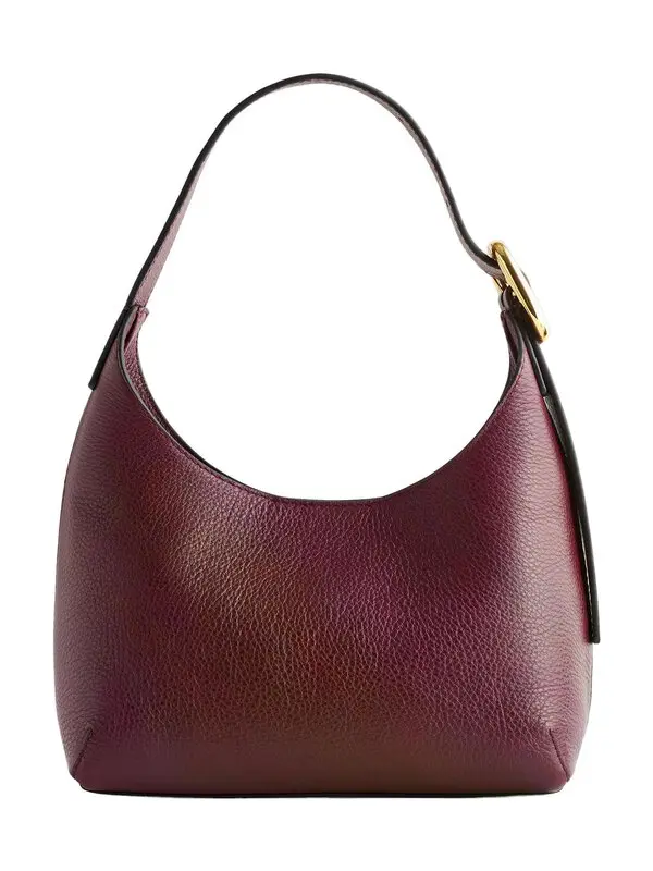 Madewell Sculptural Buckle Shoulder Bag - Dark Burgundy