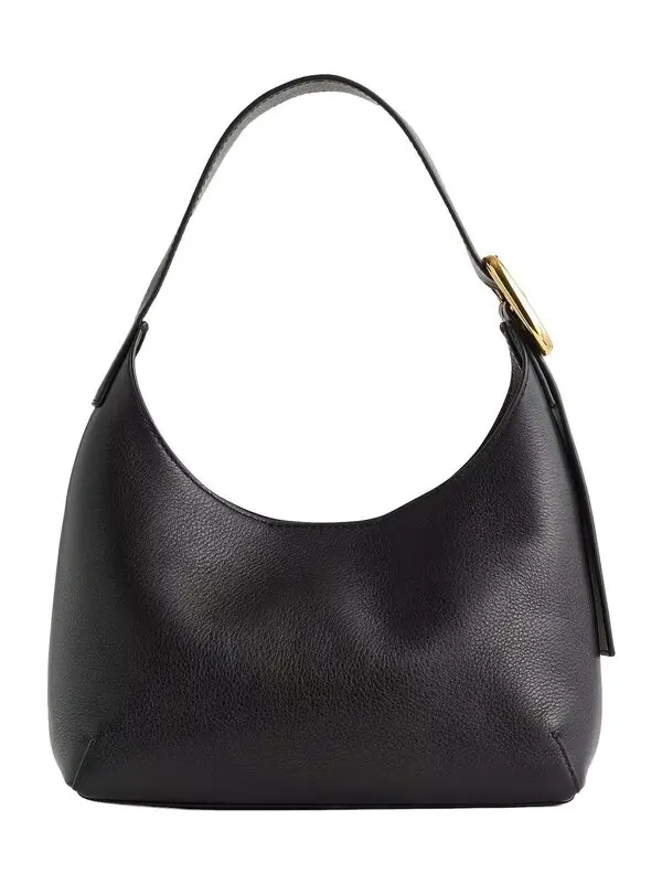 Madewell Sculptural Buckle Shoulder Bag - True Black