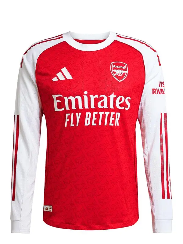 Adidas Arsenal 25/26 Authentic Long Sleeve Home Jersey - Red