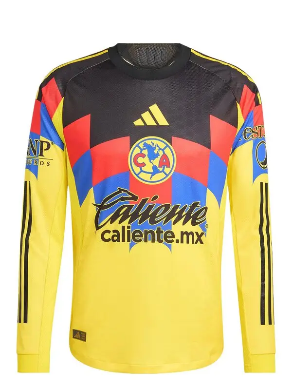 Adidas Club América 25/26 Long Sleeve Home Authentic Jersey - Yellow