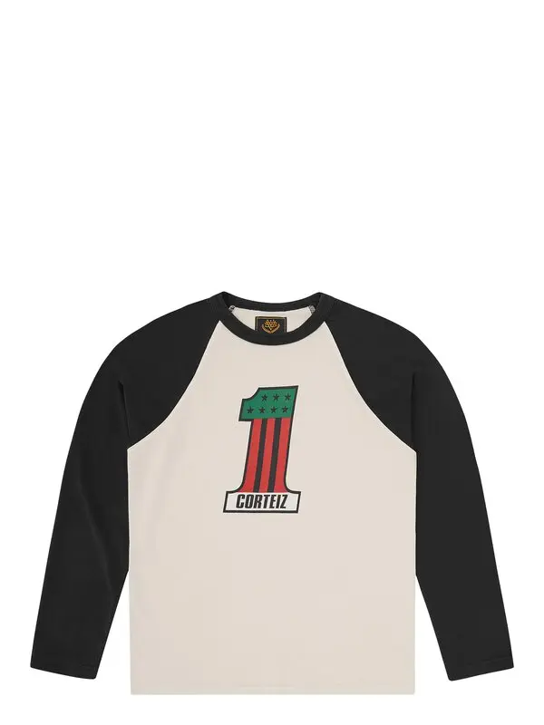 CORTEIZ Number 1 Raglan Long-sleeve - Black