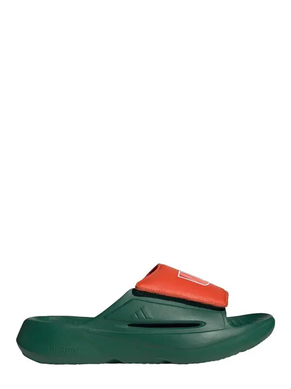 Adidas Ncaa X Lightblaze Slide 'miami Hurricanes - Green