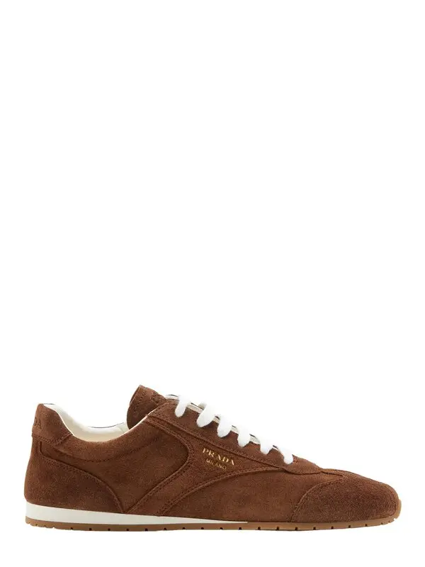 Prada Suede Low Top Sneakers - Brown