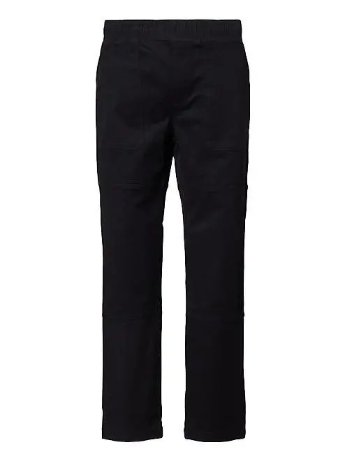 ARNE Cotton-blend Straight-leg Trousers - Black