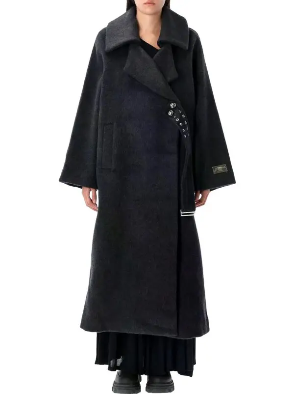 Ganni Long Wool Coat Coats | Editorialist