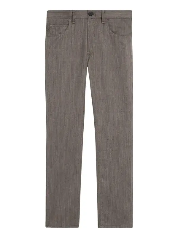 Emporio Armani Wool Melange Five-pocket Pants - Beige