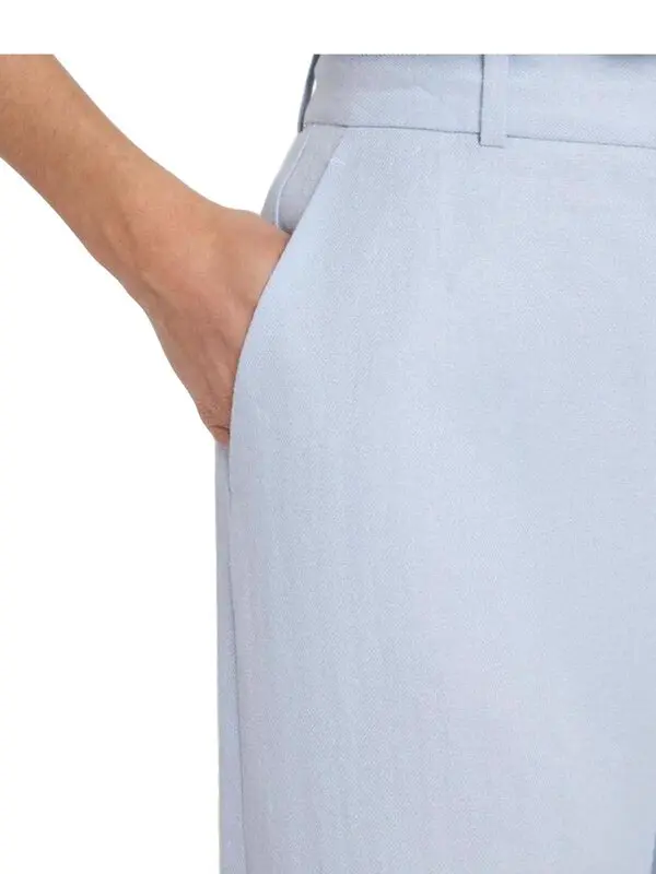 ARGENT Soho Straight-leg Linen Twill Trousers - Glacier