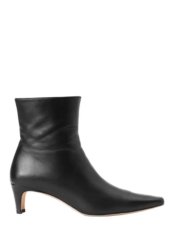Staud Wally Leather Booties - Black