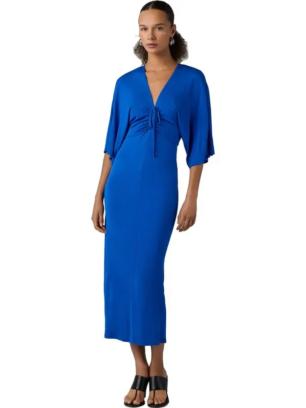 Diane Von Furstenberg Valerie Midi Dress - Sapphire Blue