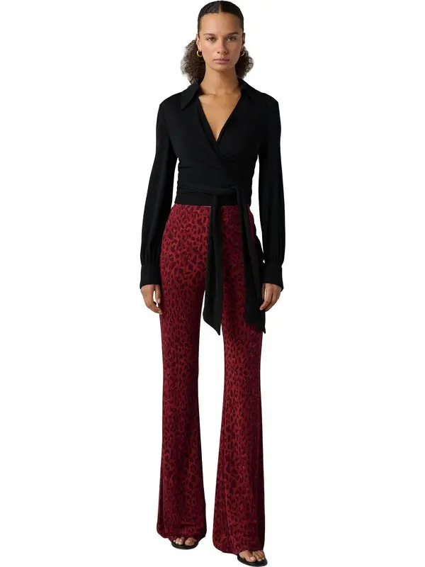Diane Von Furstenberg Brooklyn Pants - Huntress Light Garnet