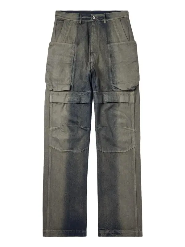 Rick Owens Stefan Wide-leg Cargo Trousers - Gray