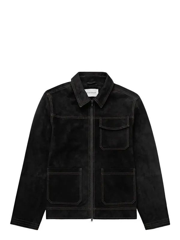 Oliver Spencer Hardwick Suede Jacket - Black